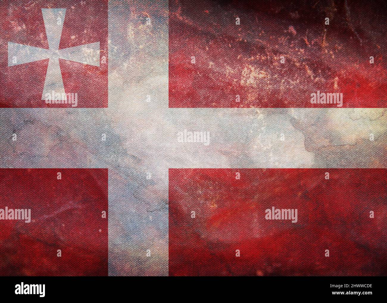 Top view of flag Volhynian region, Ukraine. Ukrainian travel and ...