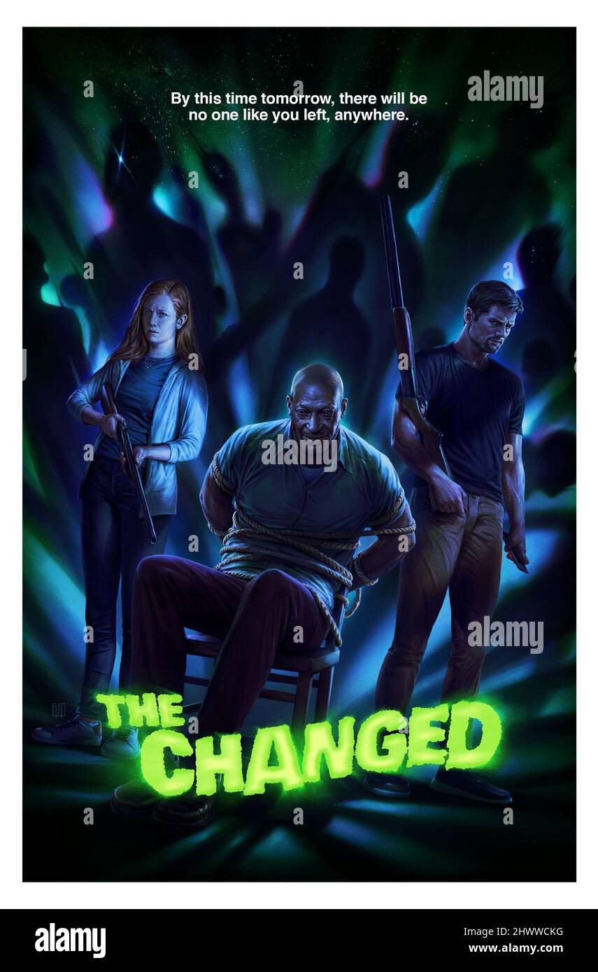 THE CHANGED, poster, from left: Clare Foley, Tony Todd, Jason Alan ...