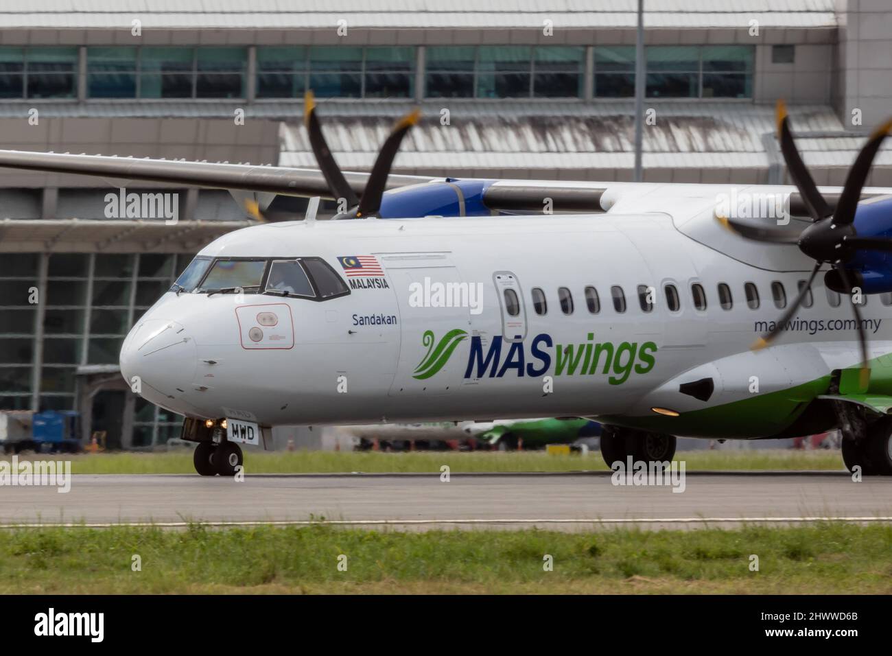 Kota Kinabalu, Sabah, Malaysia-October 24, 2021 : Maswing Airlines ATR ...