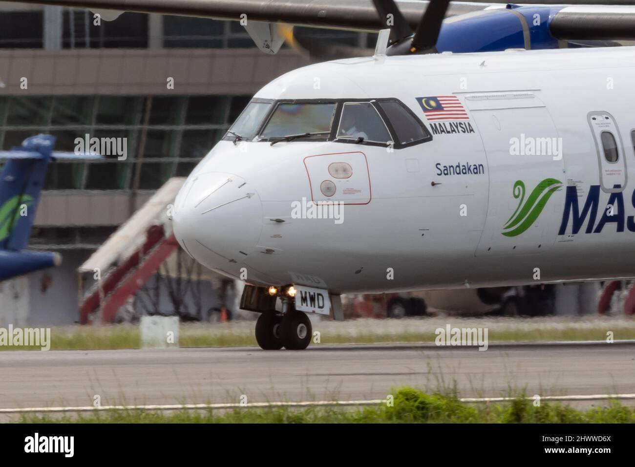 Kota Kinabalu, Sabah, Malaysia-October 24, 2021 : Maswing Airlines ATR ...