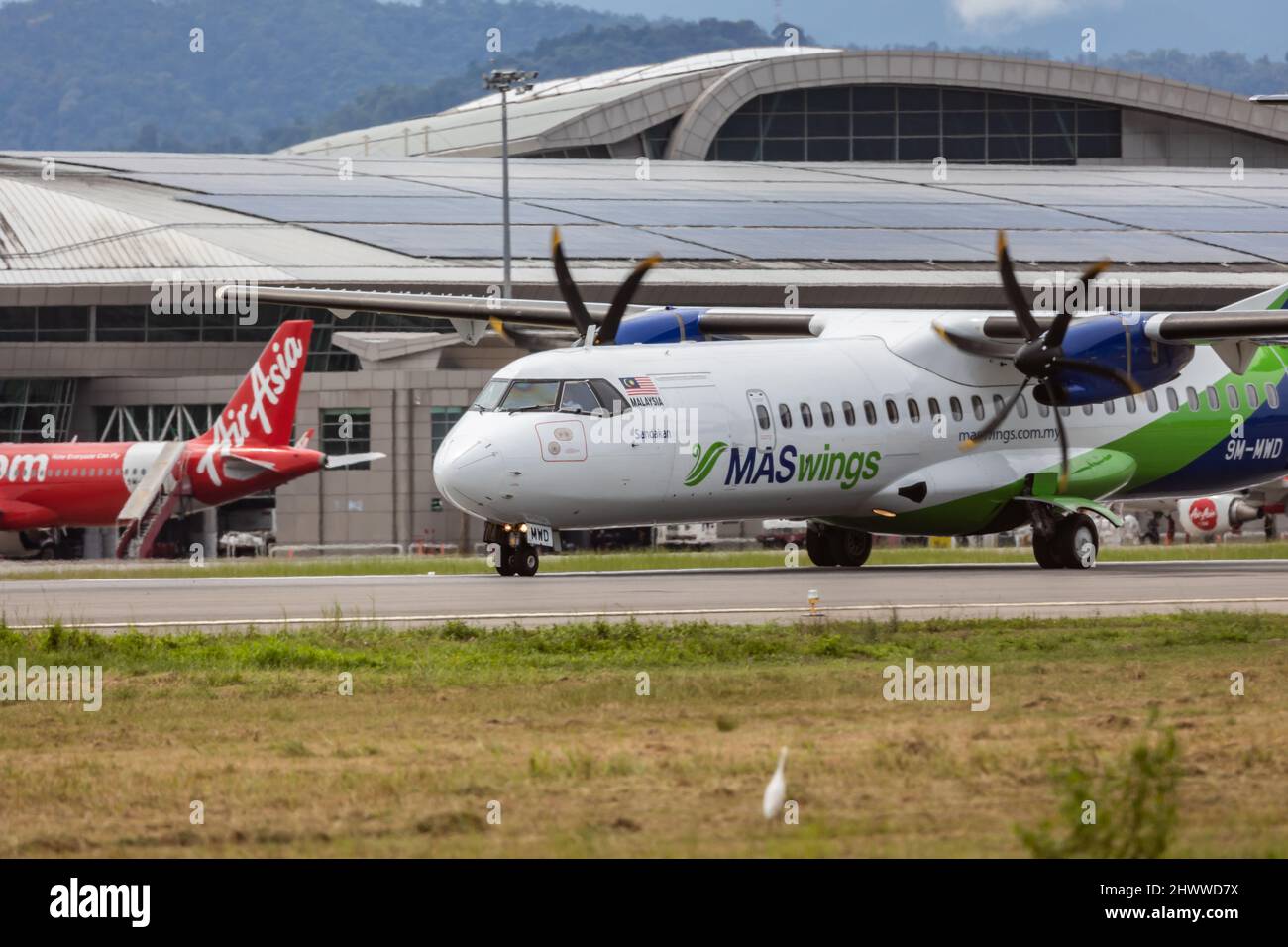 Kota Kinabalu, Sabah, Malaysia-October 24, 2021 : Maswing Airlines ATR ...