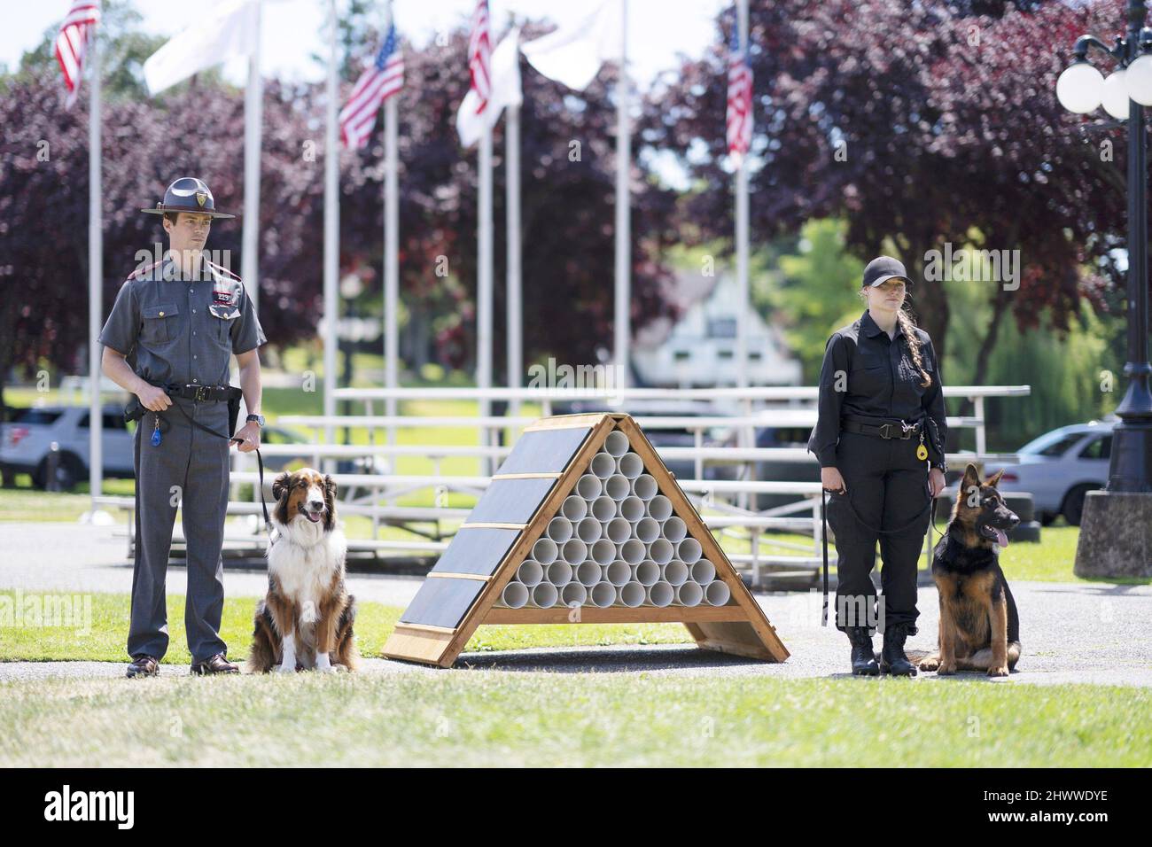 RESCUED BY RUBY, Grant Gustin (left), with Ruby, 2022. ph: Ricardo ...