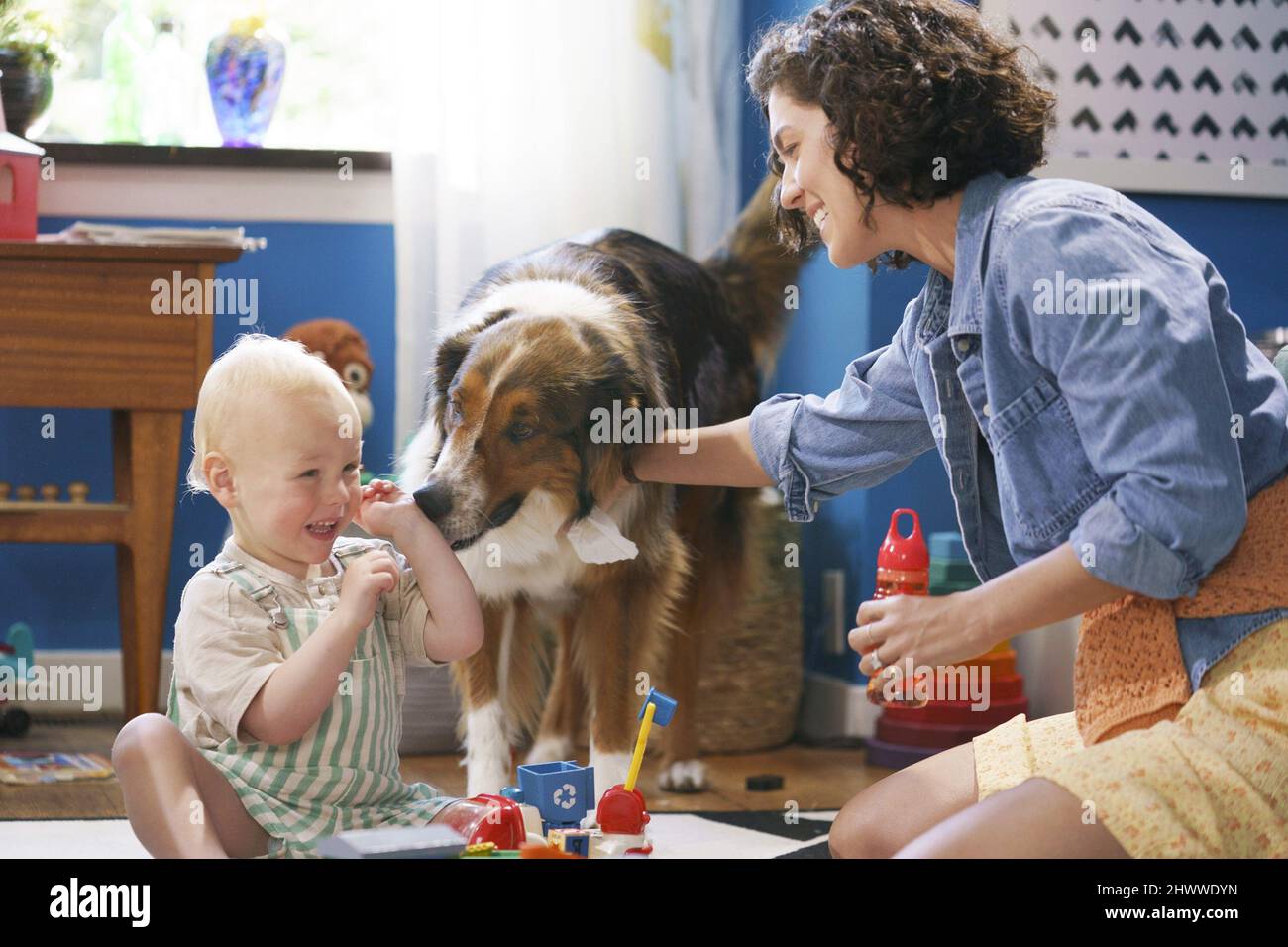 RESCUED BY RUBY, from left: Teodoro Tanahill, Kaylah Zander, with Ruby ...