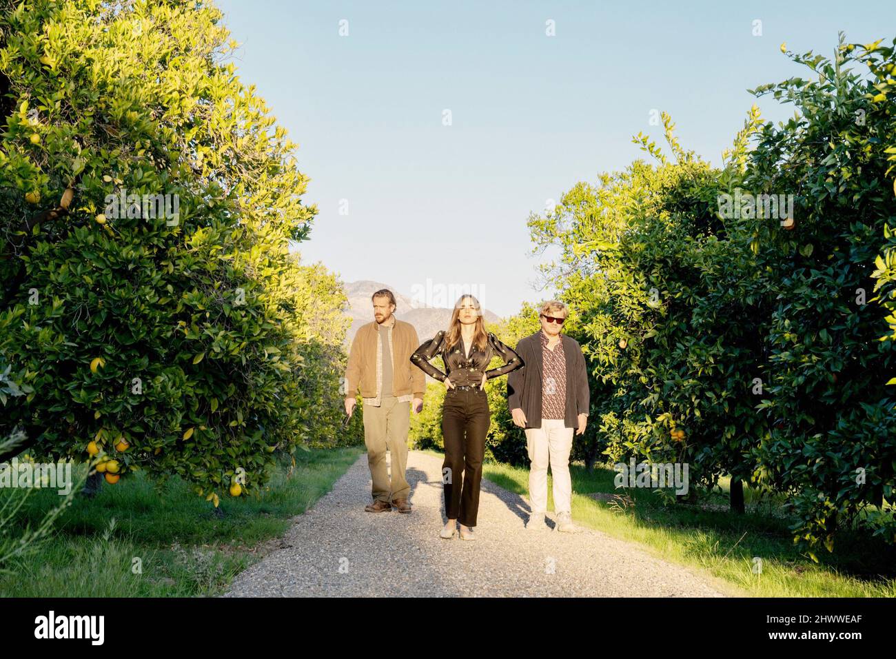 WINDFALL, from left: Jason Segel, Lily Collins, Jesse Plemons, 2022 ...