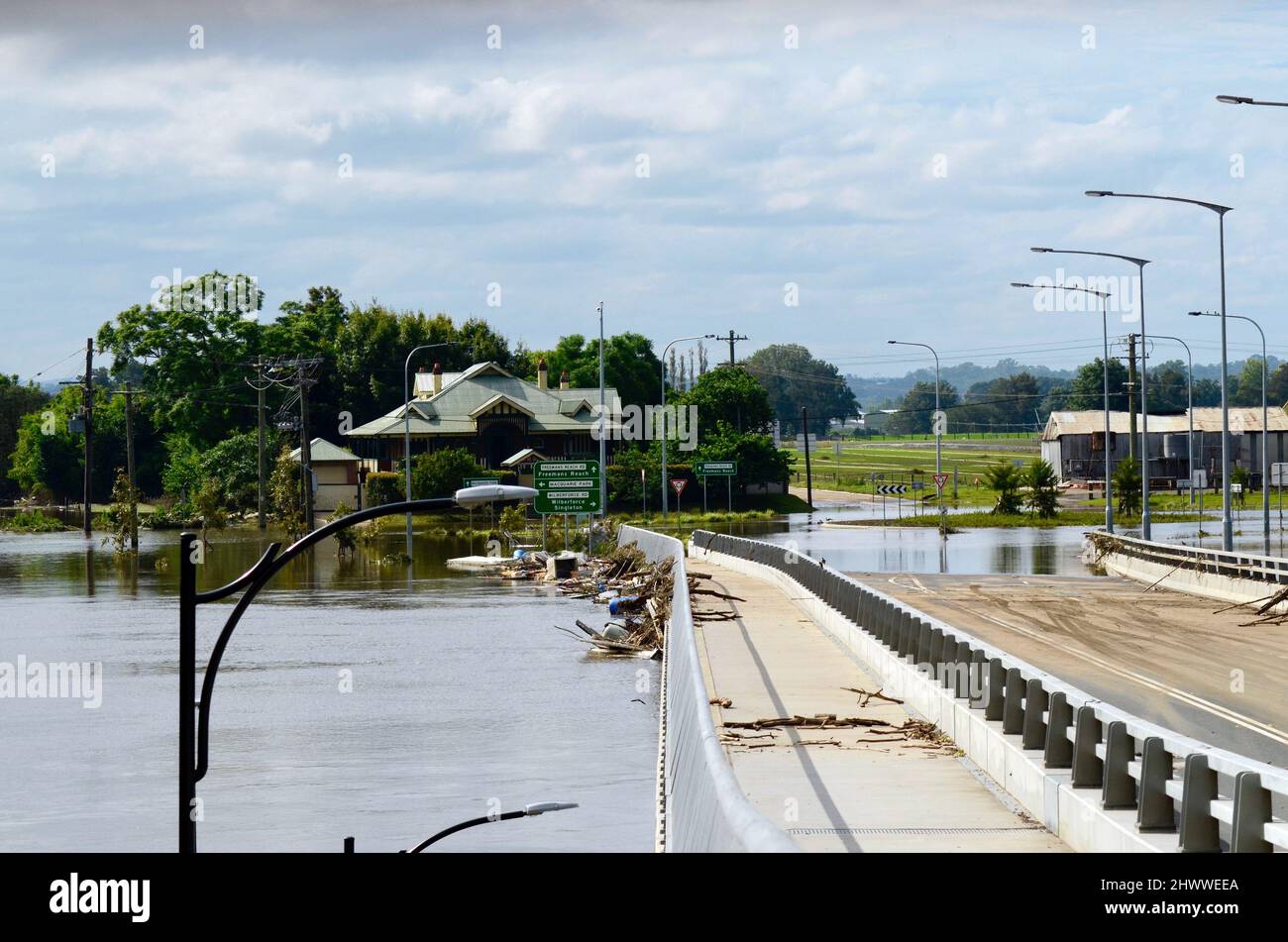 Flooding at Windsor in western Sydney, Australia Stock Photo - Alamy