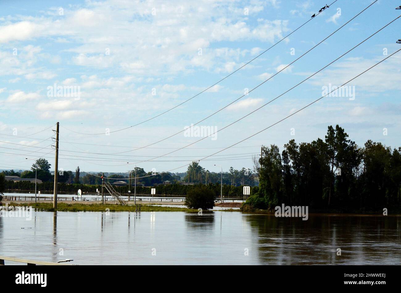 Flooding at Windsor in western Sydney, Australia Stock Photo - Alamy