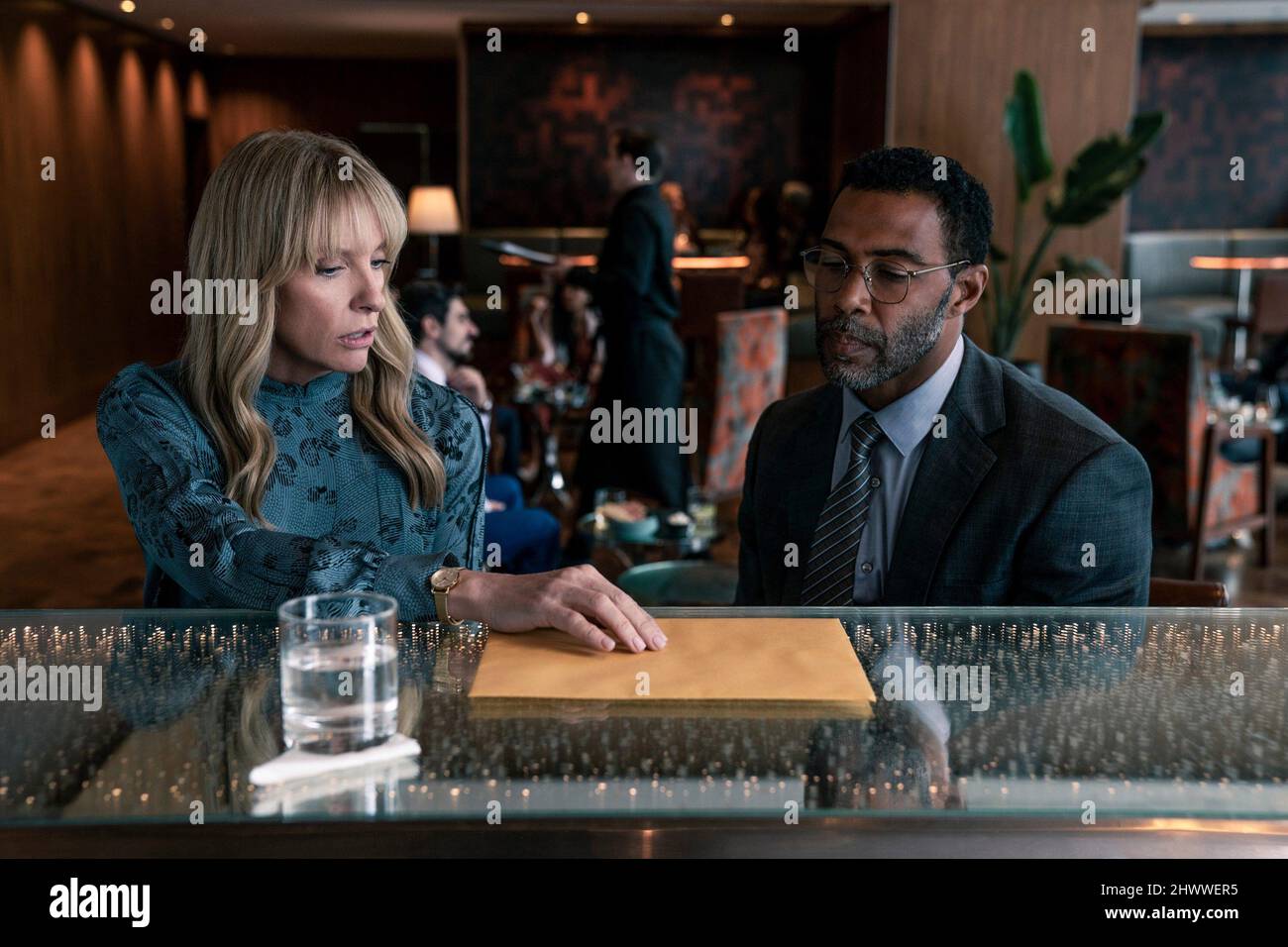 PIECES OF HER, from left: Toni Collette, Omari Hardwick, (Season 1, ep ...