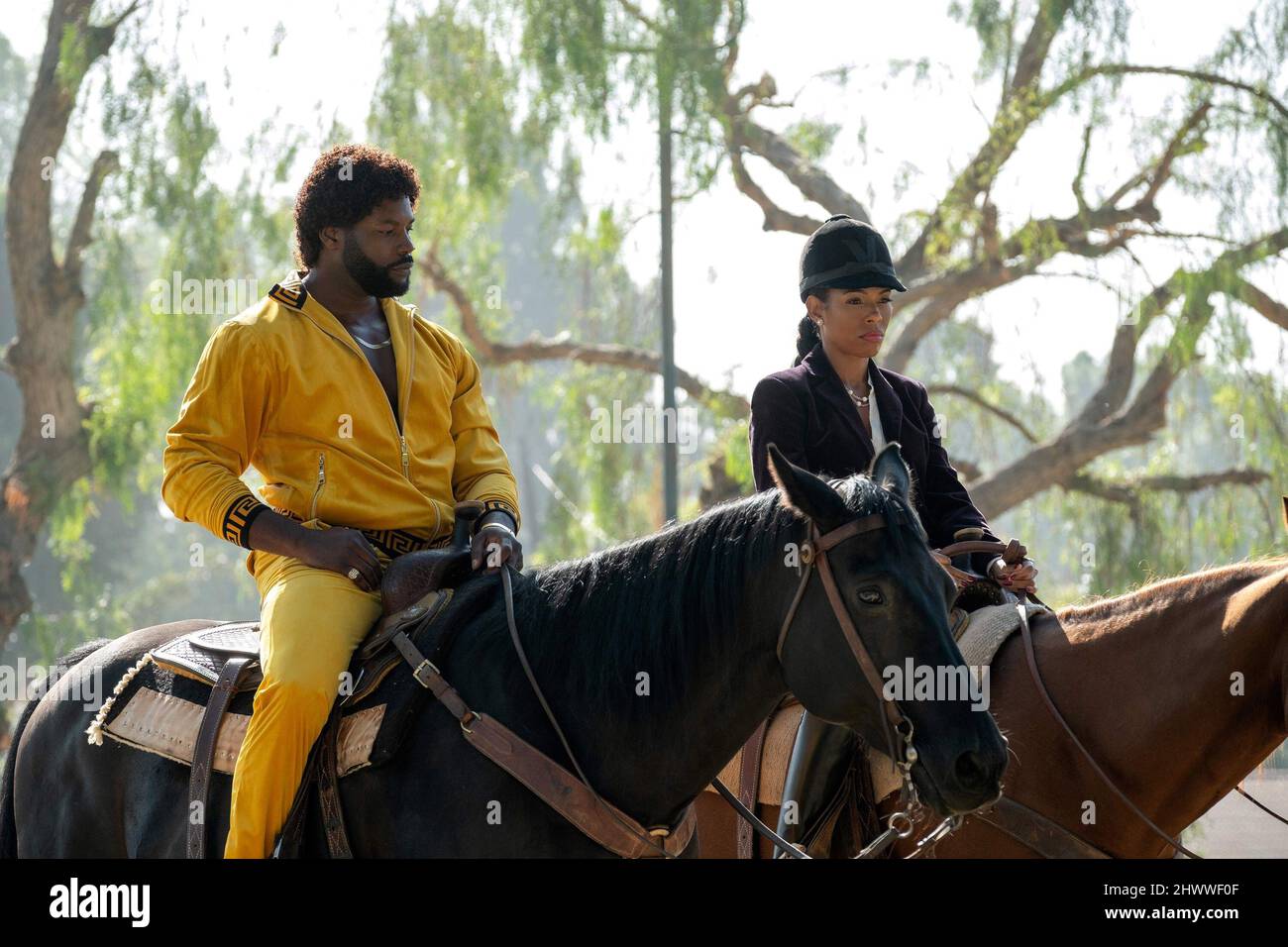 SNOWFALL, from left: Amin Joseph, Angela Lewis, Comets', (Season 5, ep ...