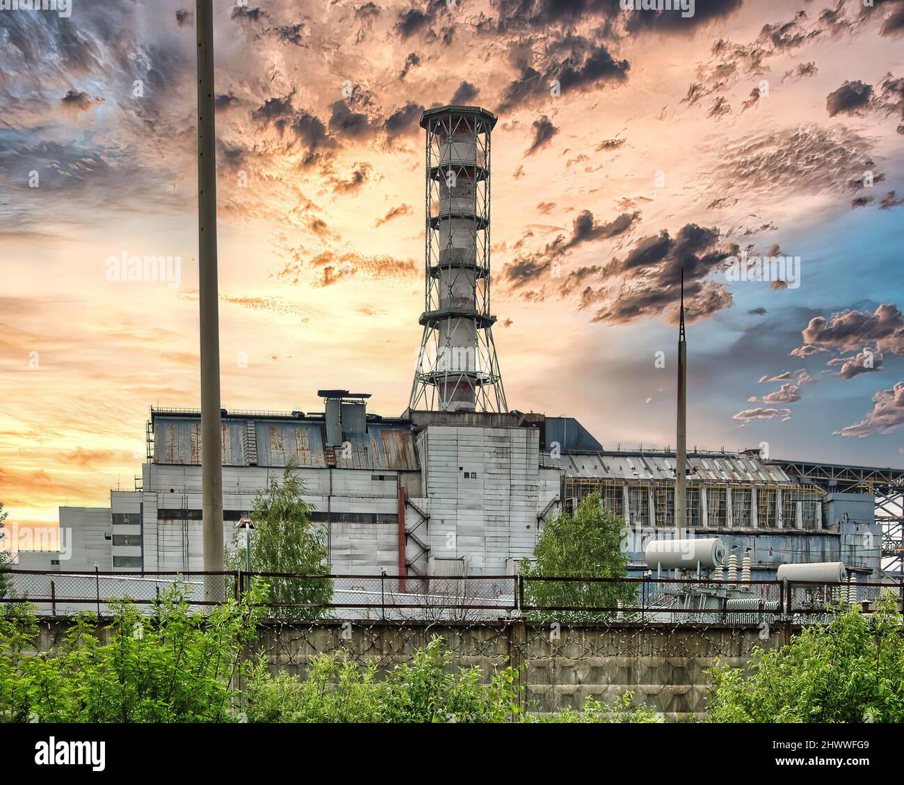 Nuclear Reactor Explosion Chernobyl Russia 1986
