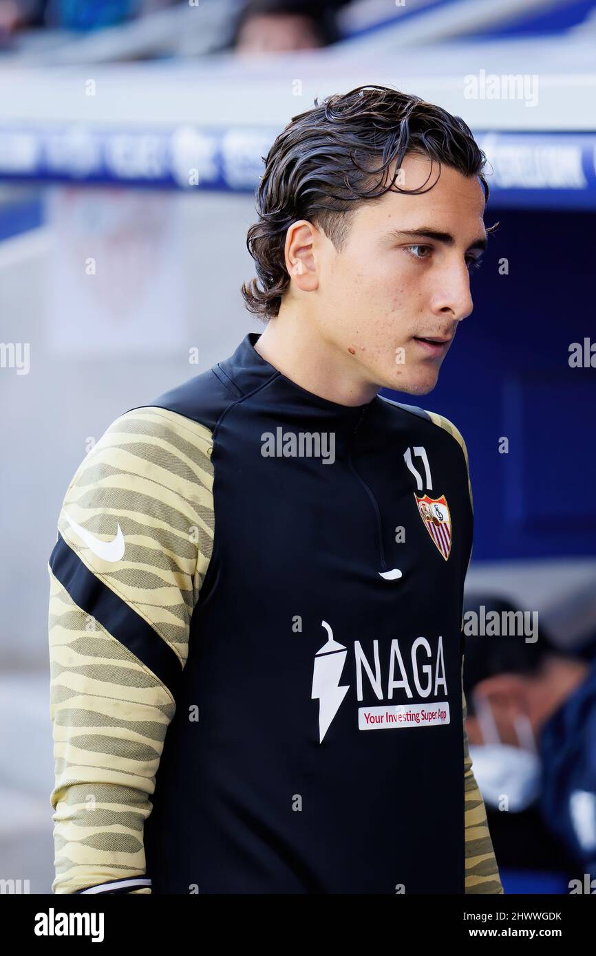 BARCELONA - FEB 20: Valentino Scotta sits on the bench during the La ...