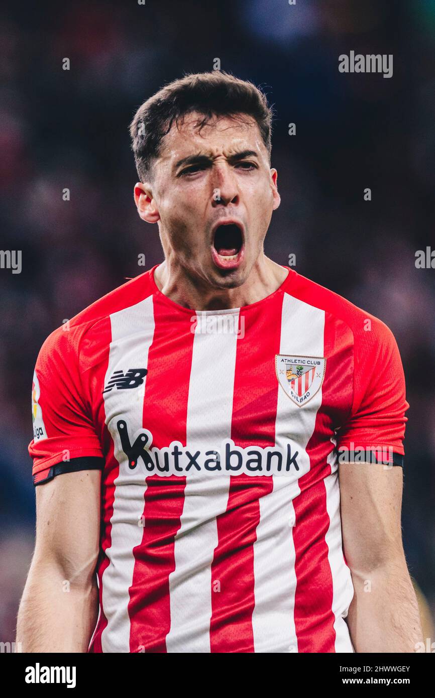 Bilbao, Basque Country, Spain. 8th Mar, 2022. OIER ZARRAGA (19) of ...