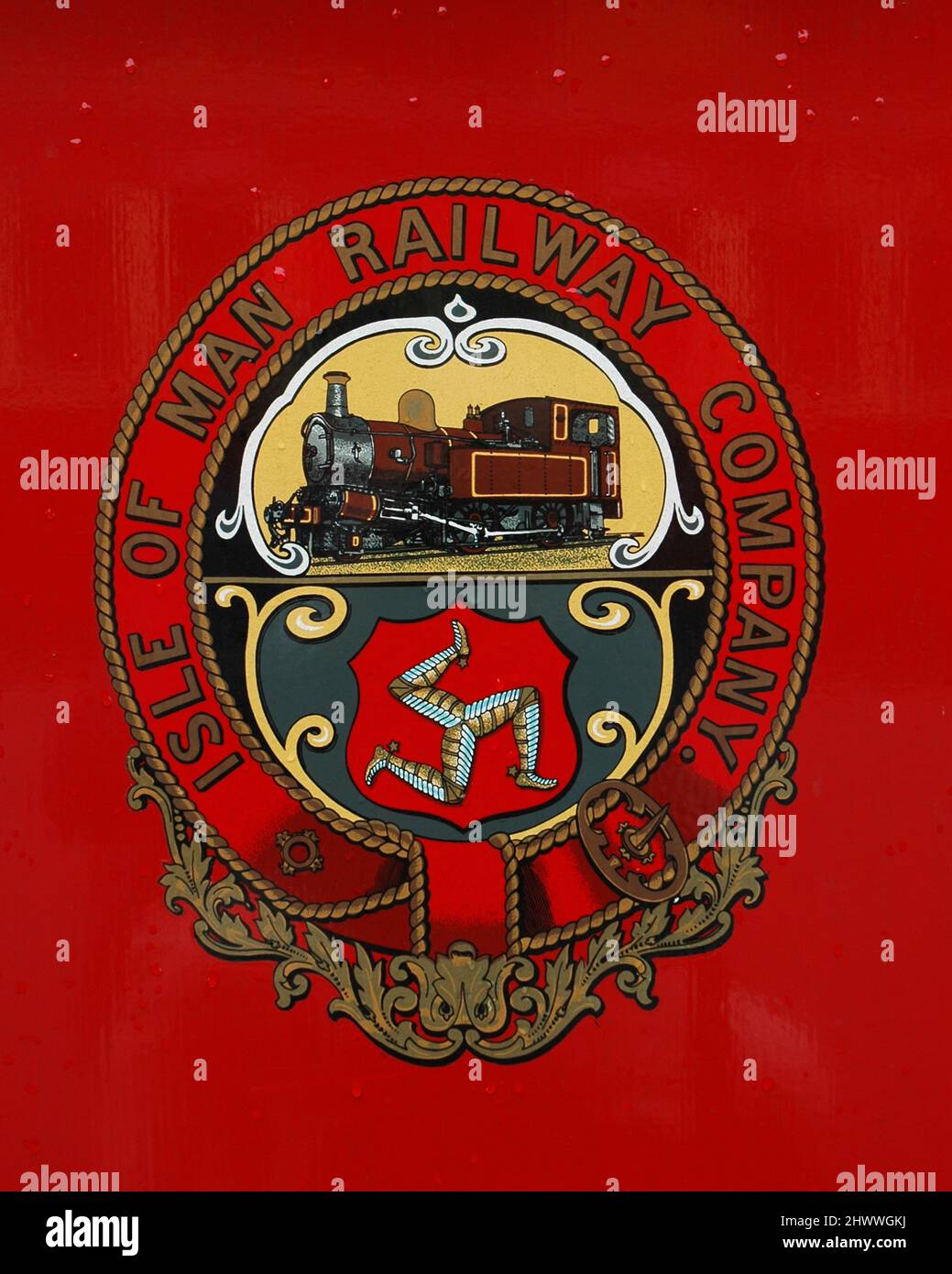 Isle of Man Railway Company Logo Stock Photo - Alamy