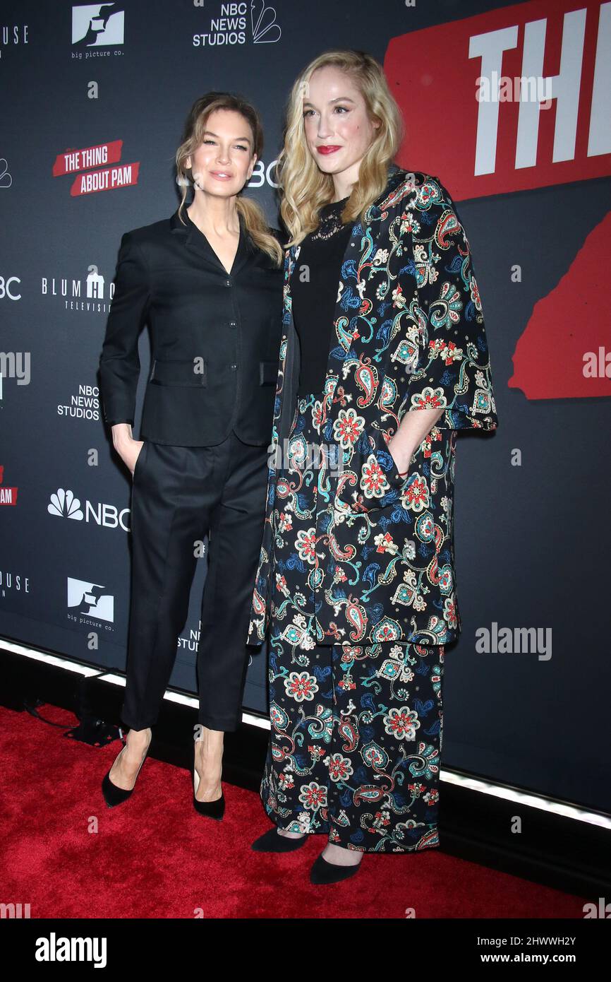 New York, NY, USA. 7th Mar, 2022. Renee Zellweger and Jenny Klein at ...