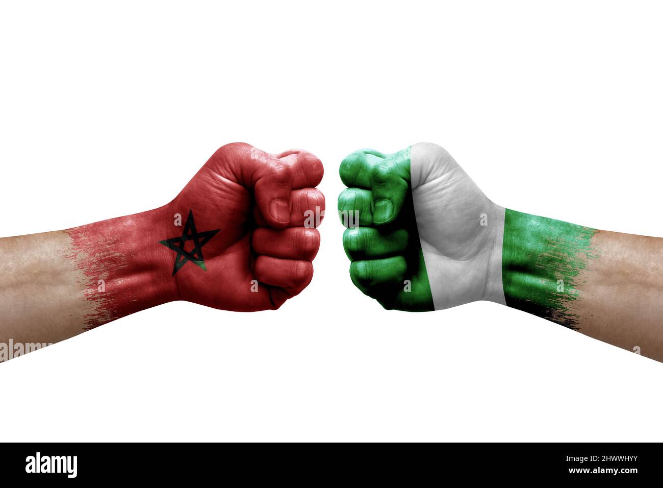Nigeria vs morocco Cut Out Stock Images & Pictures - Alamy