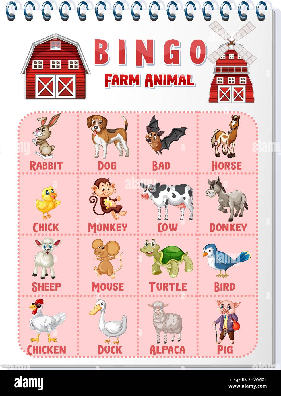 Bingo De Animales Del Zoológico Para Imprimir