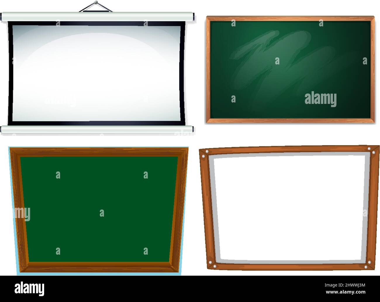 Set of blank frame board illustration Stock Vector Image & Art - Alamy