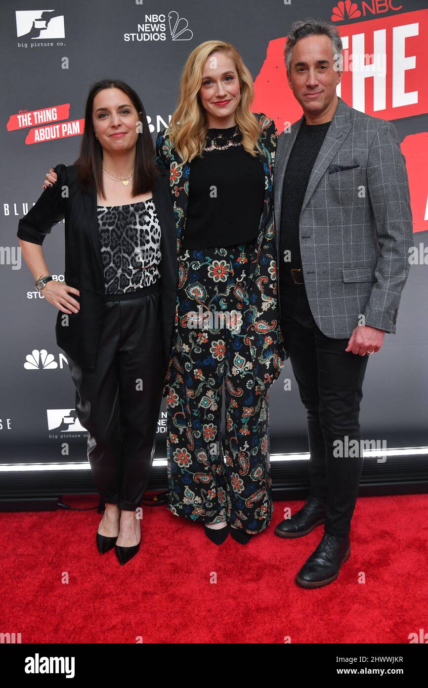 Liz Cole, Jenny Klein and Jeremy Gold attend NBC's "The Thing About Pam ...