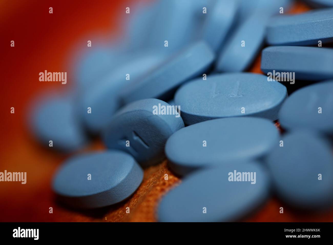 Blue medical pills close up background high quality big size prints ...