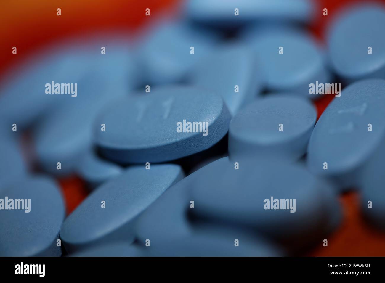 Blue medical pills close up background high quality big size prints ...