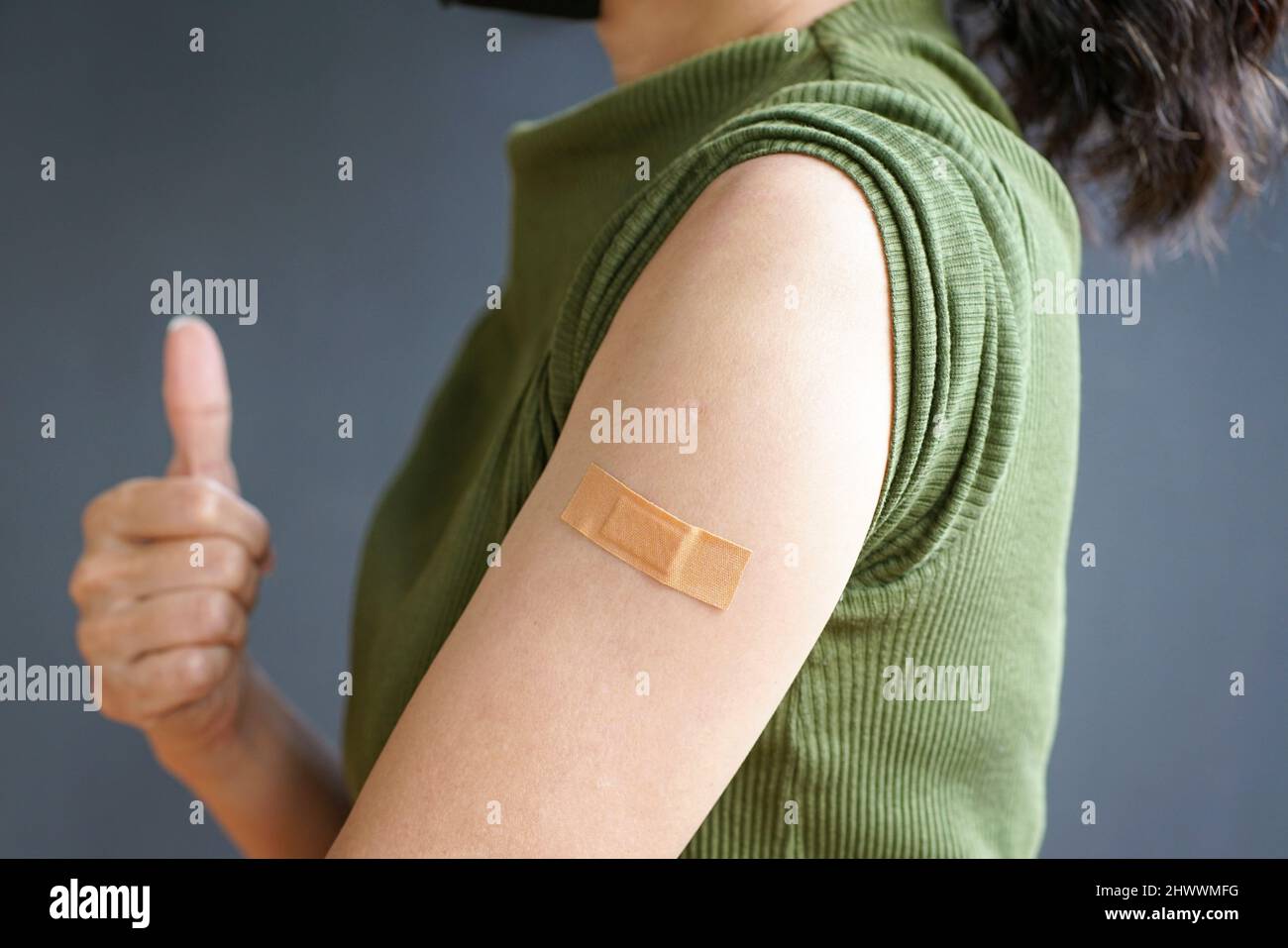 Covid booster shot arm hi-res stock photography and images - Alamy