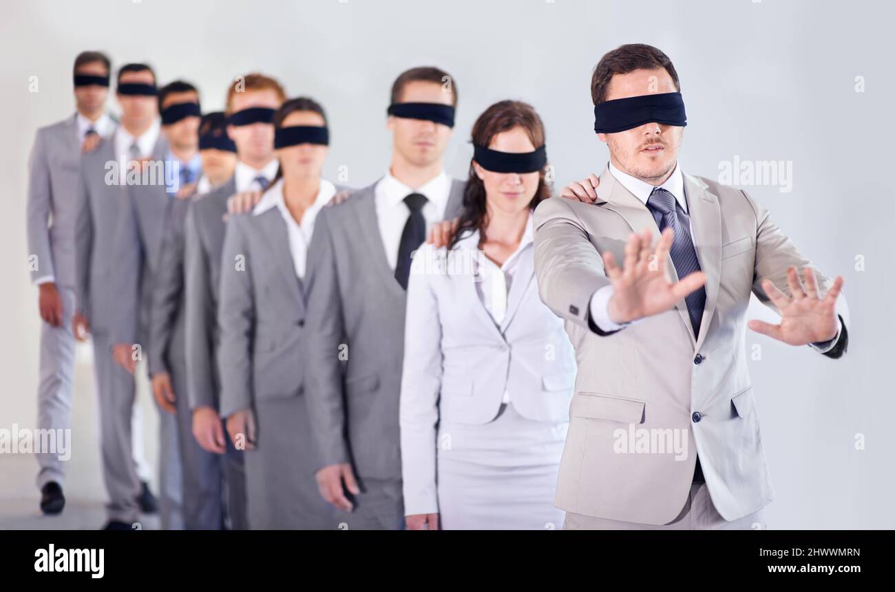 Blindfolded woman hi-res stock photography and images - Alamy