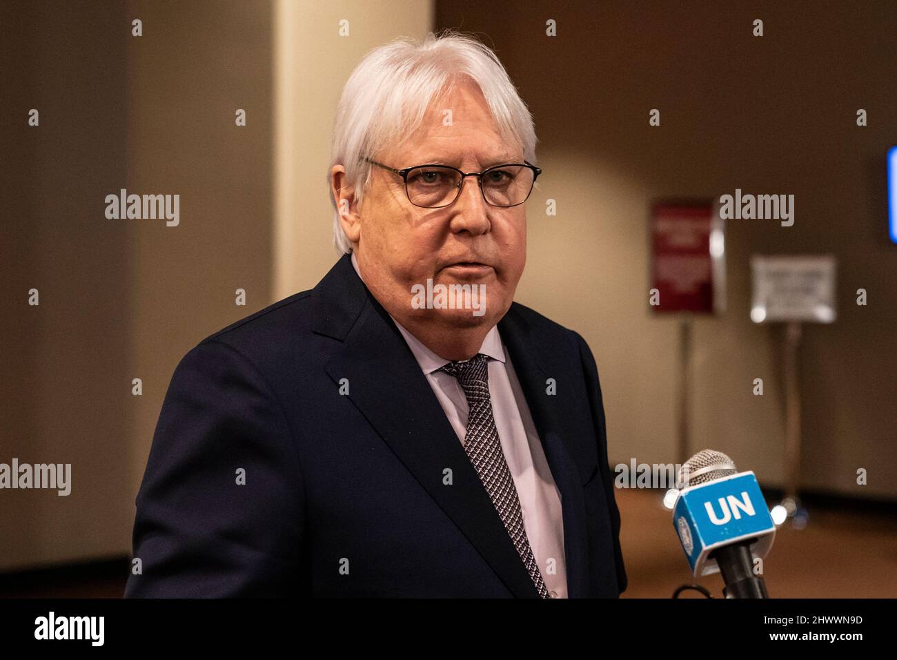 New York, USA. 07th Mar, 2022. Under-Secretary-General for Humanitarian ...