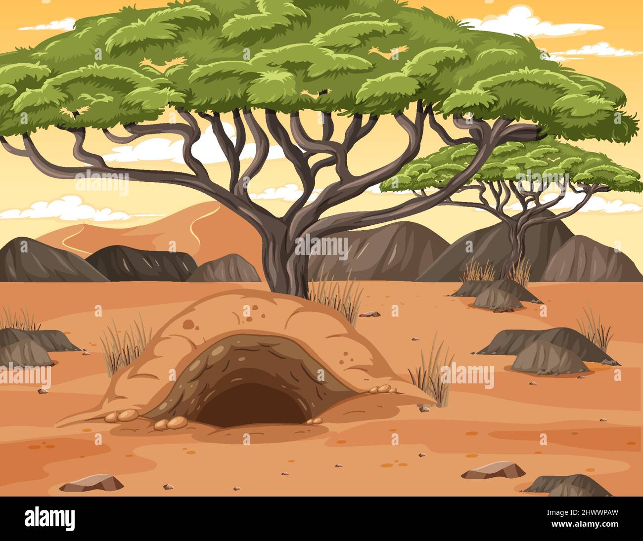 Desert hole Stock Vector Images - Alamy