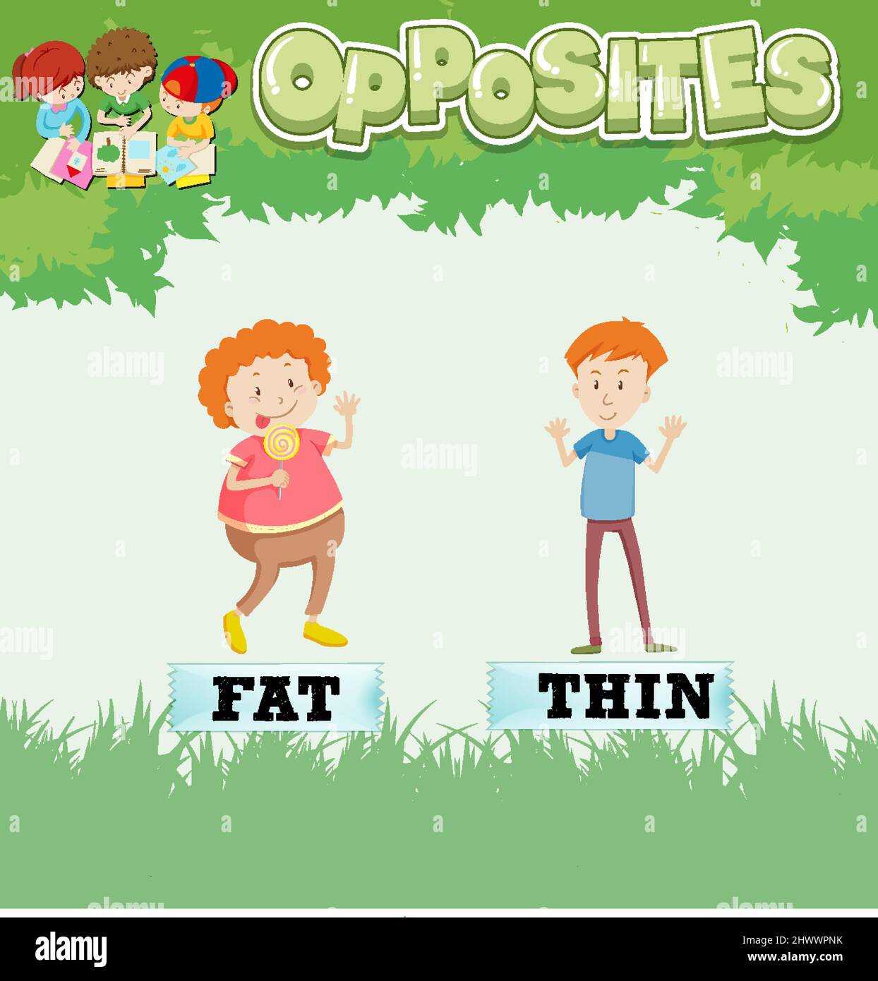 Fat And Thin Clipart