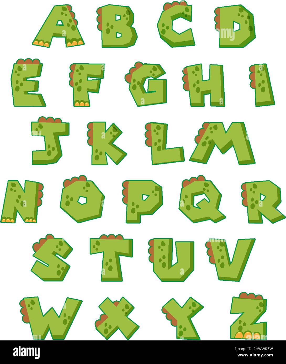 English alphabets Cut Out Stock Images & Pictures - Alamy