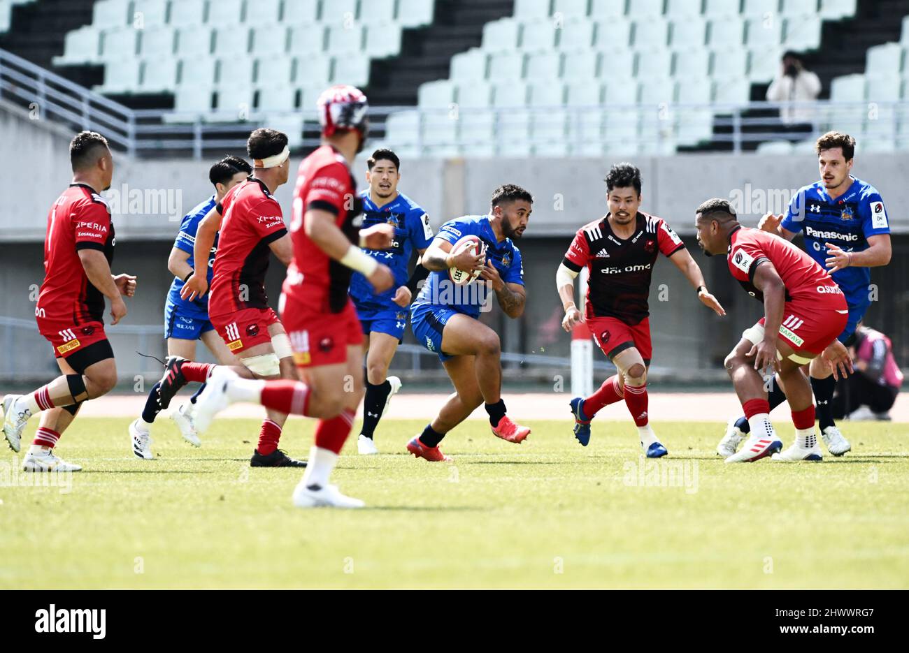 Vince Aso, MARCH 5, 2022 - Rugby : Japan Rugby League One match between NTT Docomo Red ...