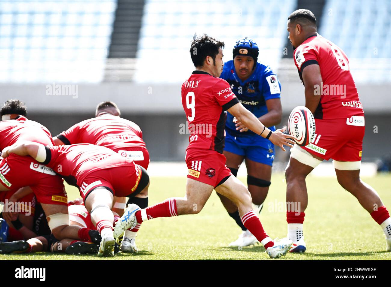 Osaka, Japan. 5th Mar, 2022. Tatsuya Hamano (NTT) Rugby : Japan Rugby League One match between ...