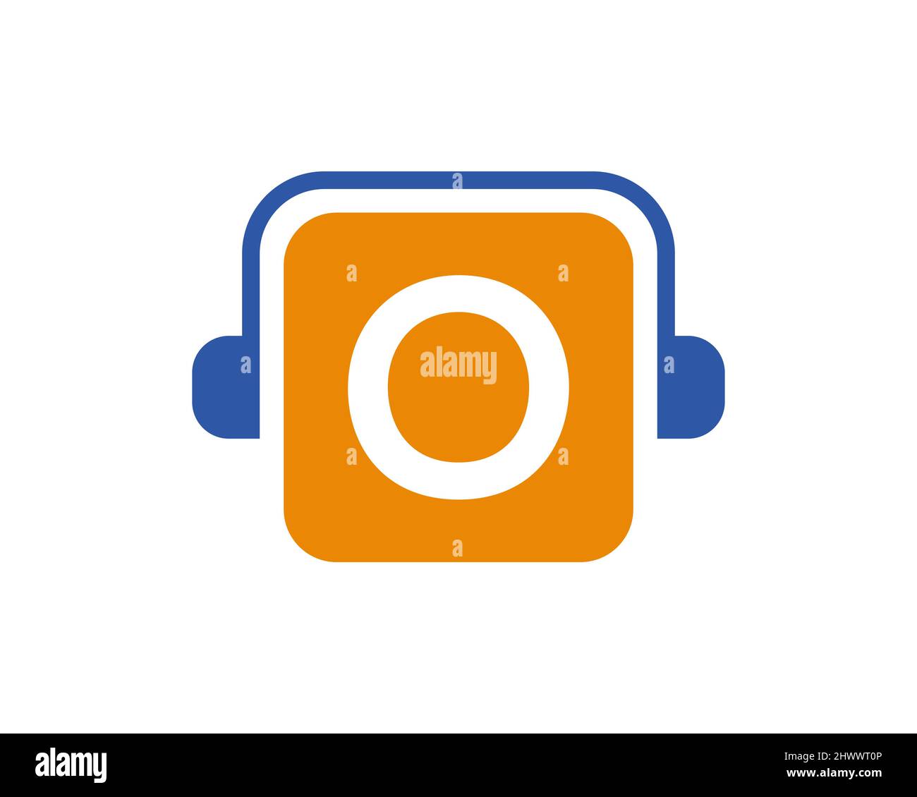 Headphone Template On O Letter. Letter O Music Logo Design. Dj Music ...