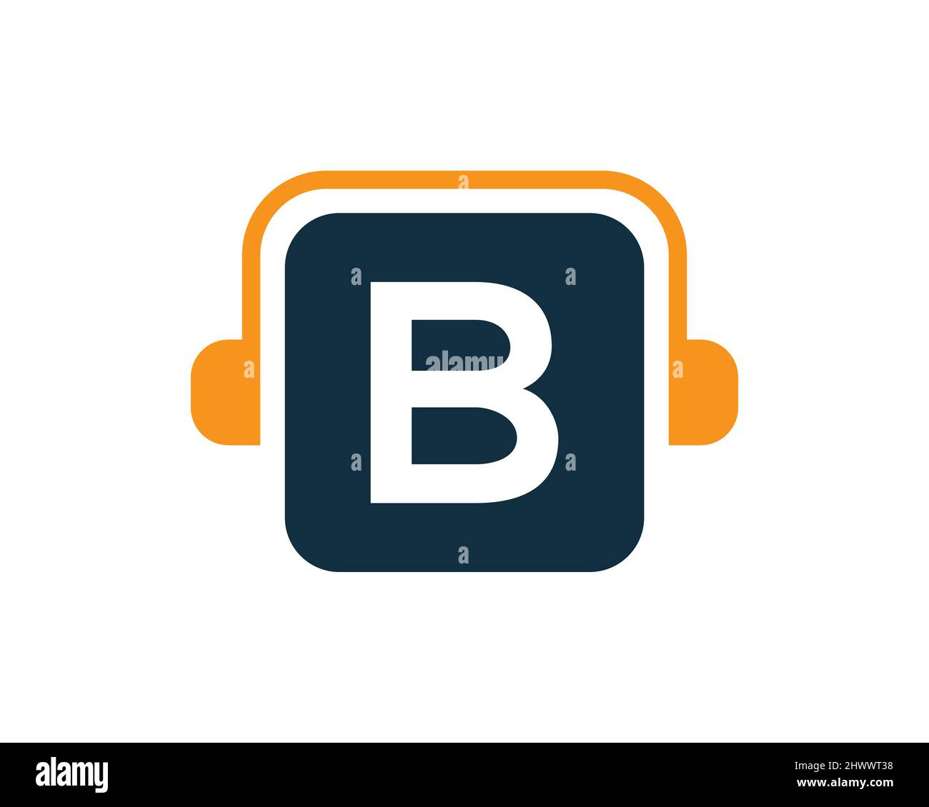 B musical logo hi-res stock photography and images - Alamy