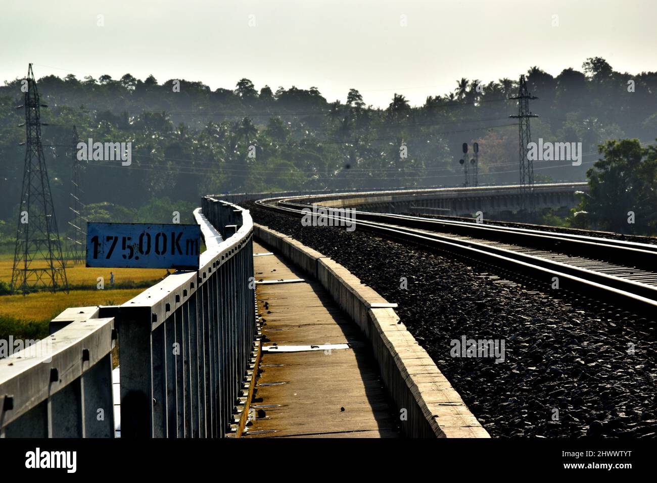 Landscape Image of Railway Track in Sri Lanka Stock Photo - Alamy