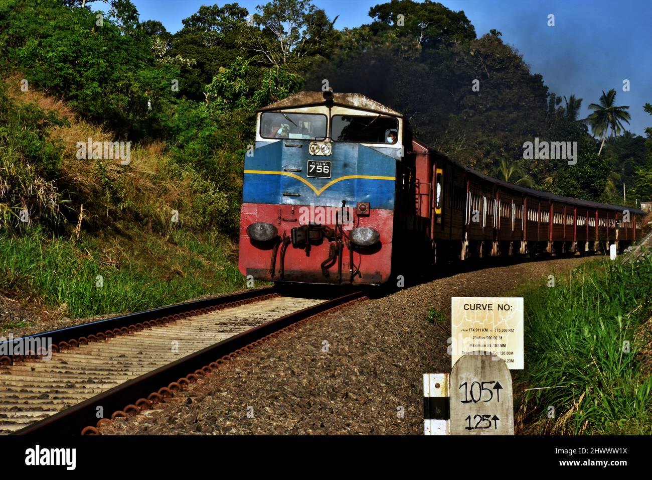 Landscape Image of Railway Track in Sri Lanka Stock Photo - Alamy