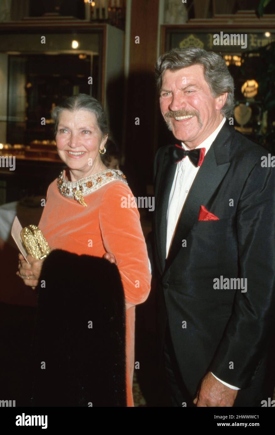 Robert Preston and wife Catherine Circa 1980's Credit: Ralph Dominguez ...