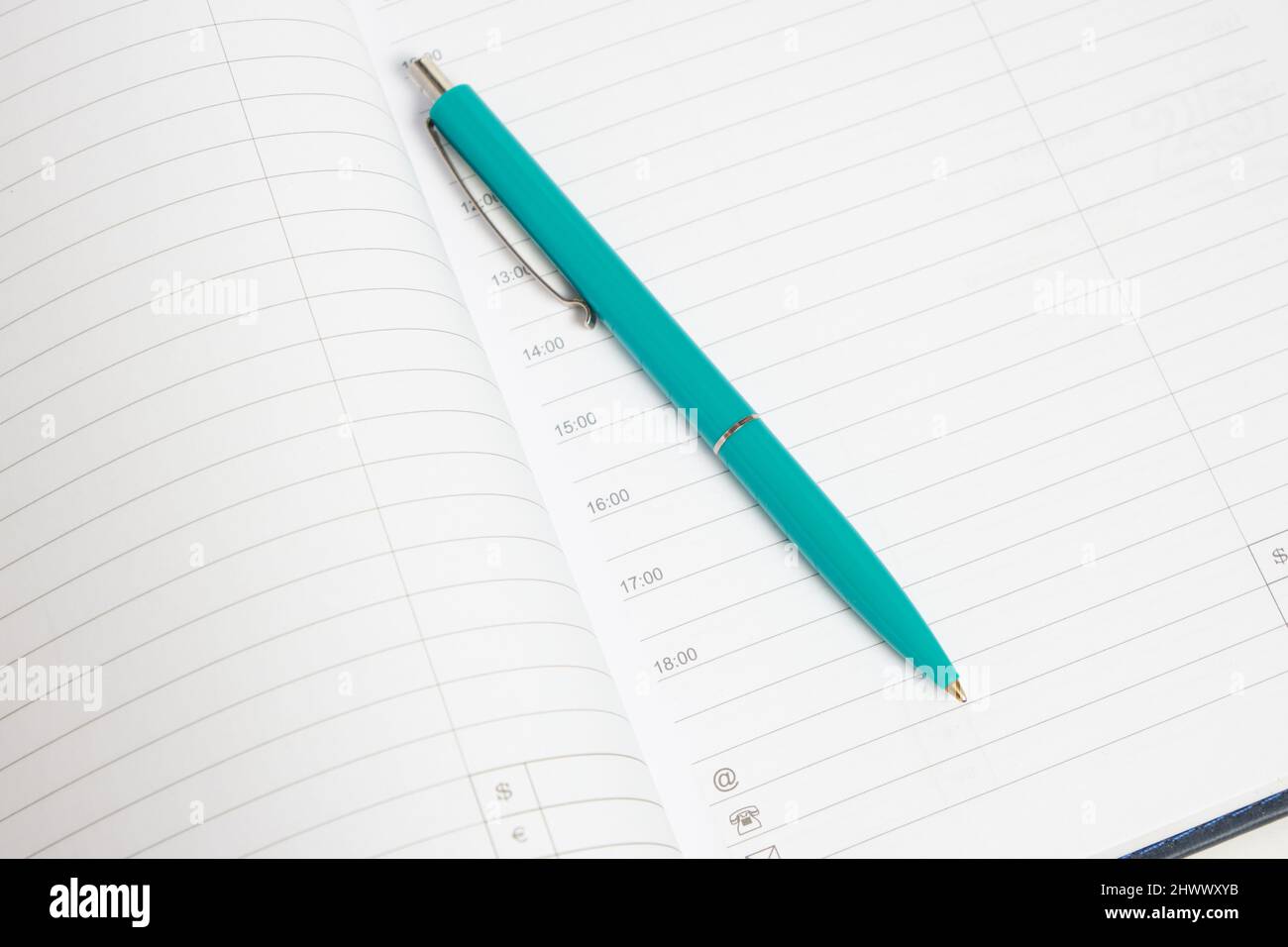 Daily planner with pen isolated hi-res stock photography and images - Alamy