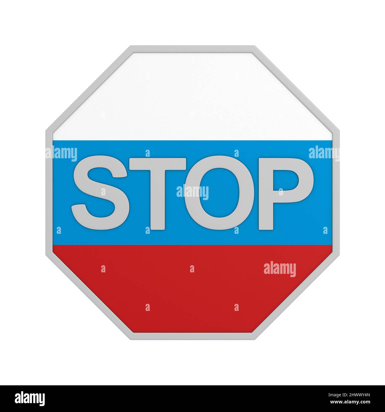 Stop flag Cut Out Stock Images & Pictures - Alamy