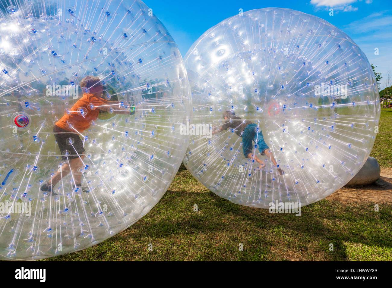 Zorbing funny hi-res stock photography and images - Alamy