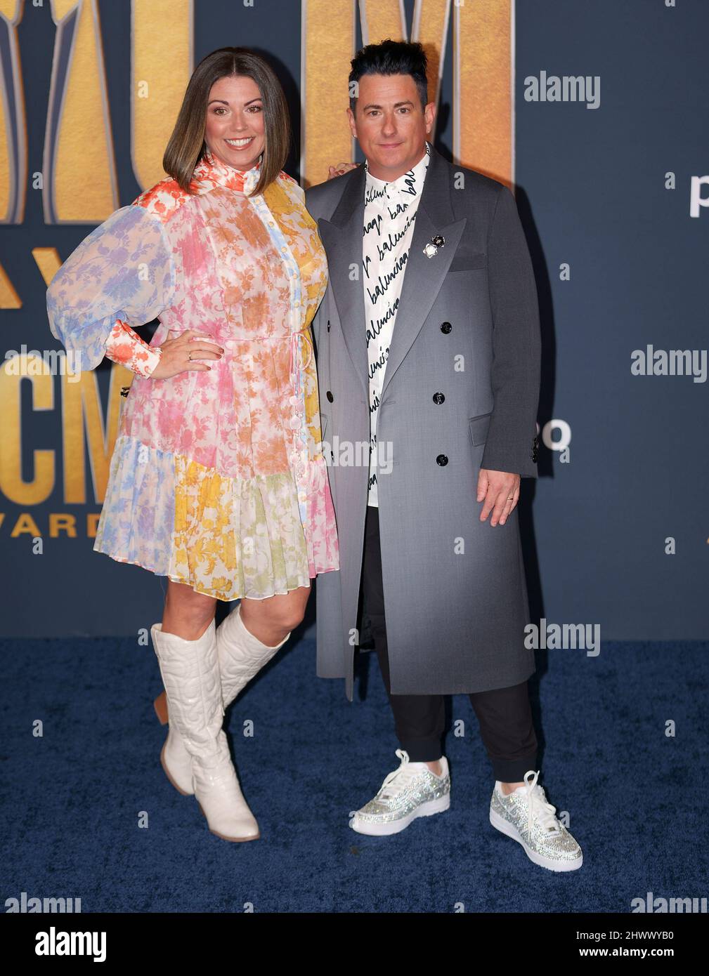 Stevie and Jesse Frasure arrive at the 57th Academy of Country Music ...