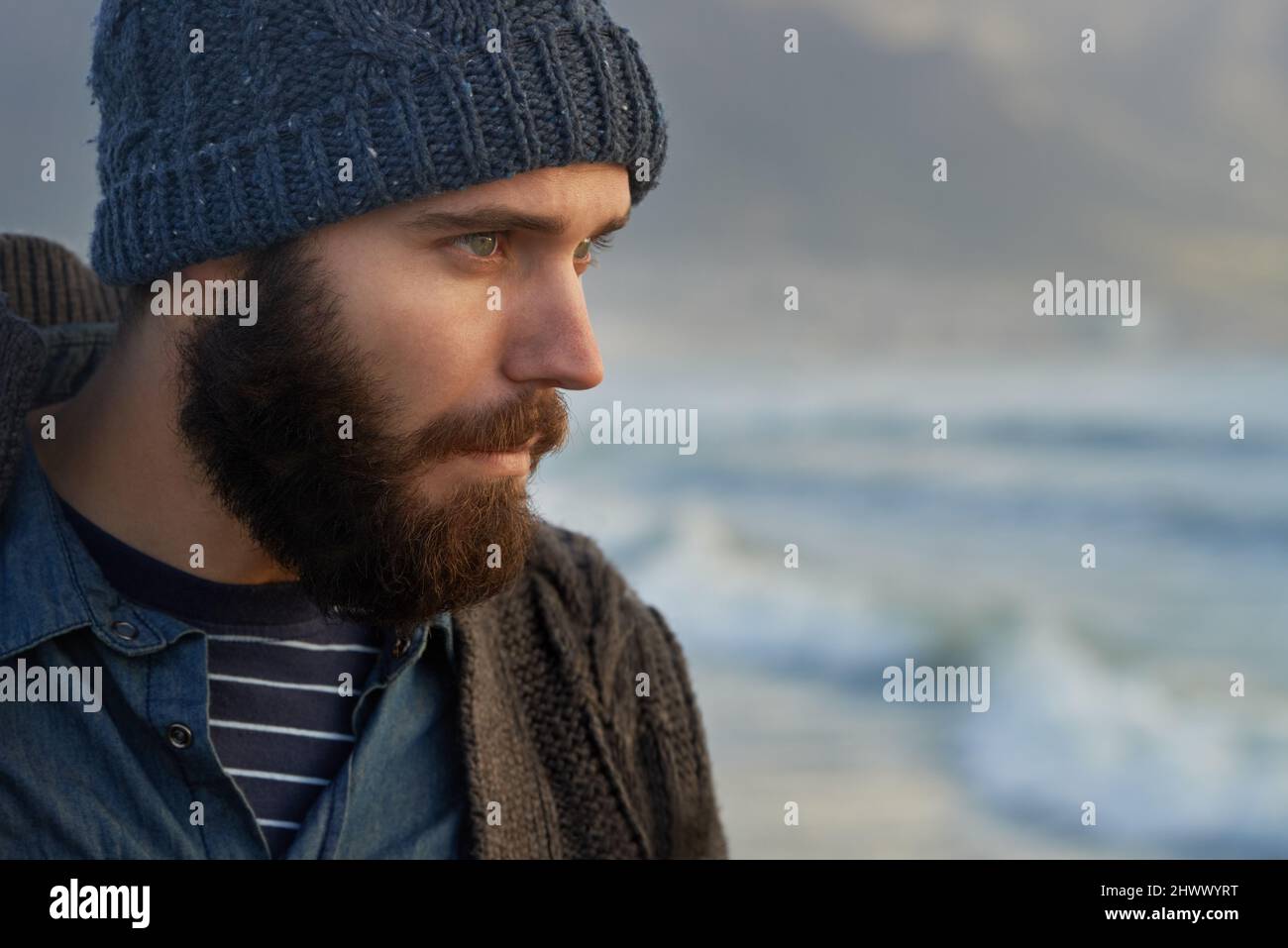 Bearded man standing on hi-res stock photography and images - Alamy