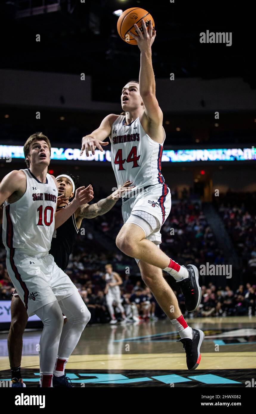 March 07 2022 Las Vegas, NV, U.S.A. St. Mary's guard Alex Ducas (44 ...