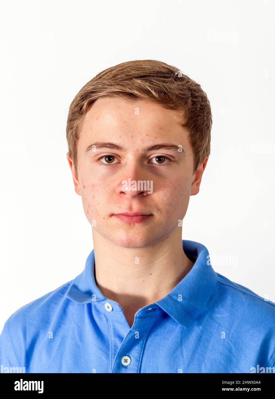 portrait of handsome critical looking boy Stock Photo - Alamy