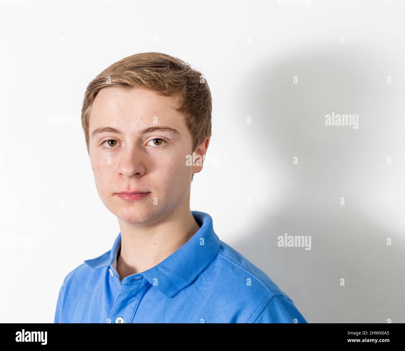 portrait of serious looking boy Stock Photo - Alamy