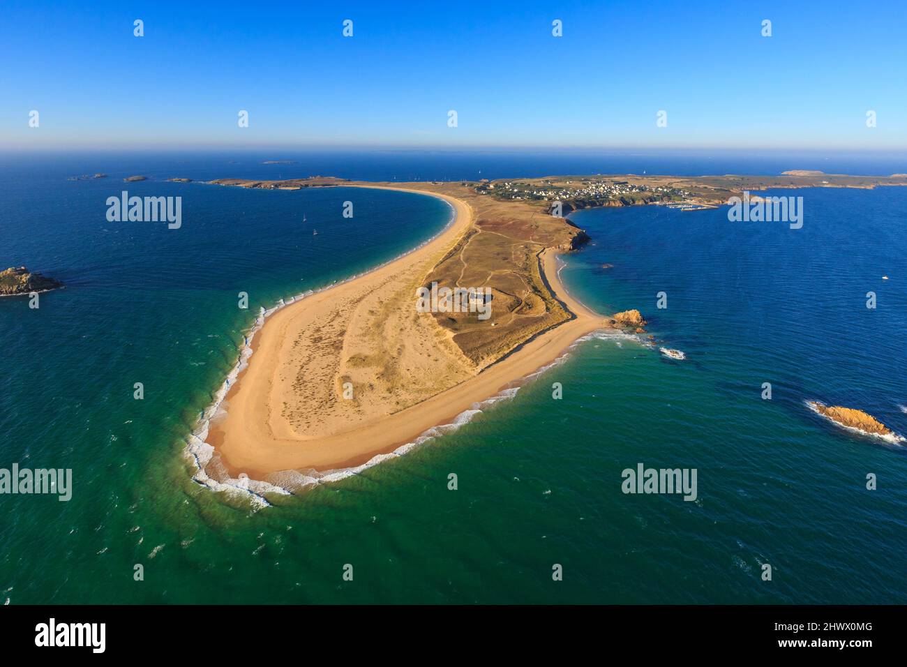 Brittany islands aerial hi-res stock photography and images - Alamy