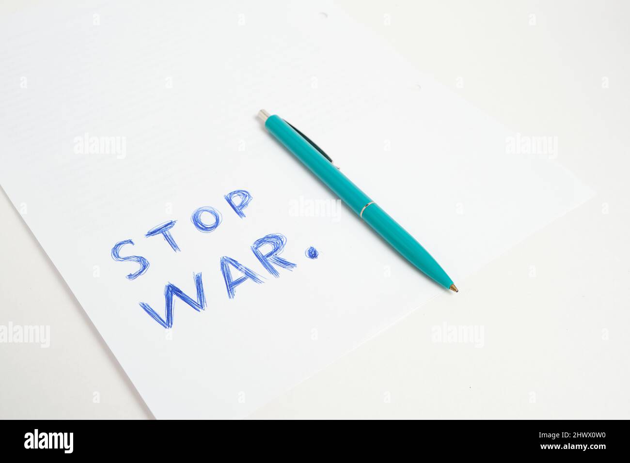 Inscription stop war hi-res stock photography and images - Alamy