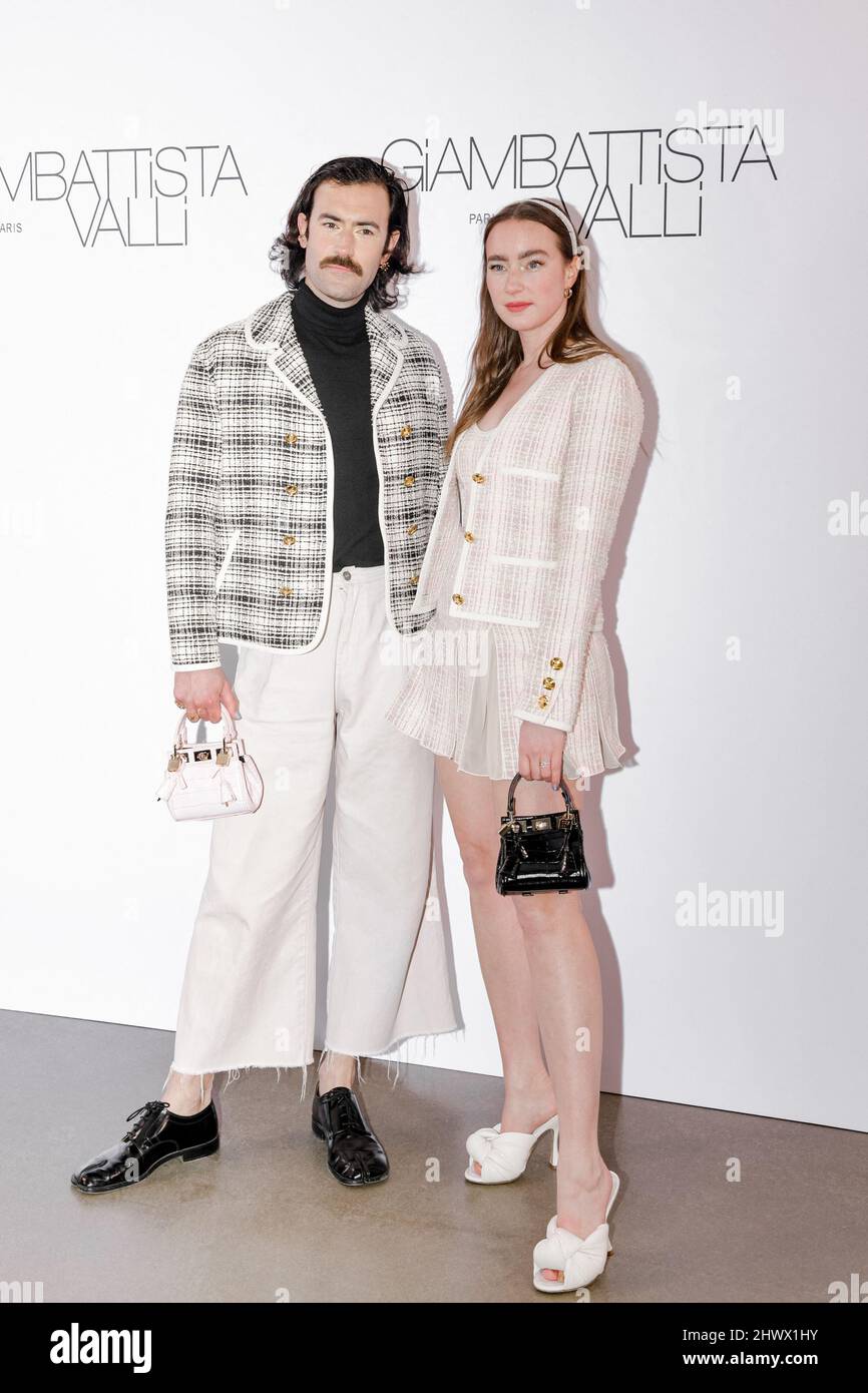 Jean-Sebastien Rocques and Alice Barbier attend the Giambattista Valli ...