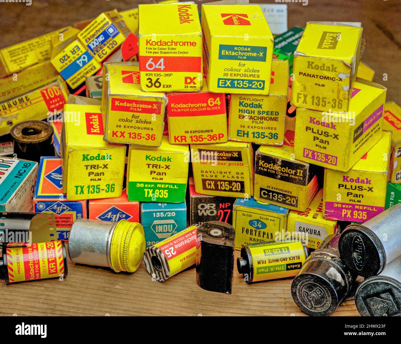 02 27 2009 Kodak and Other Old 35mm type 135 photo film collection ...