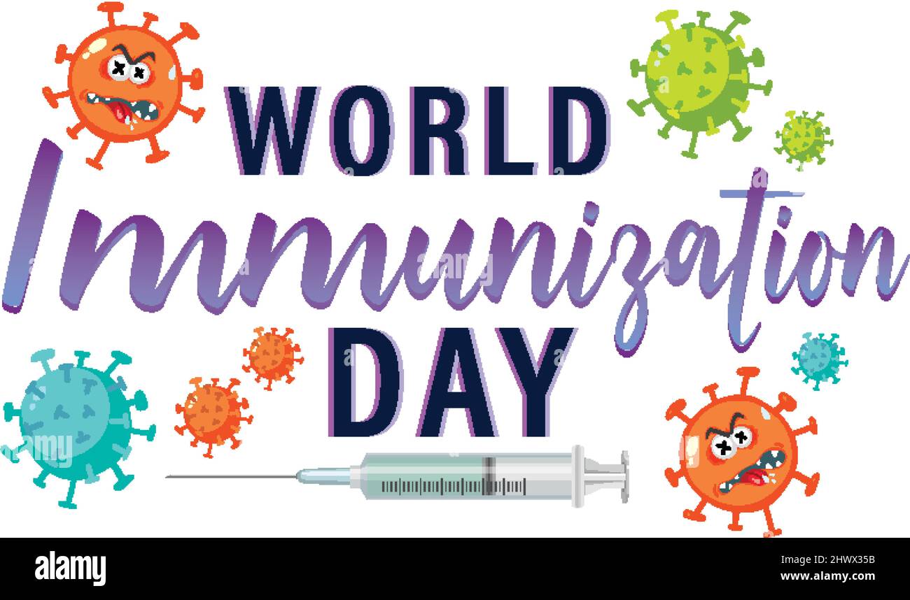 World immunization day banner design illustration Stock Vector Image ...