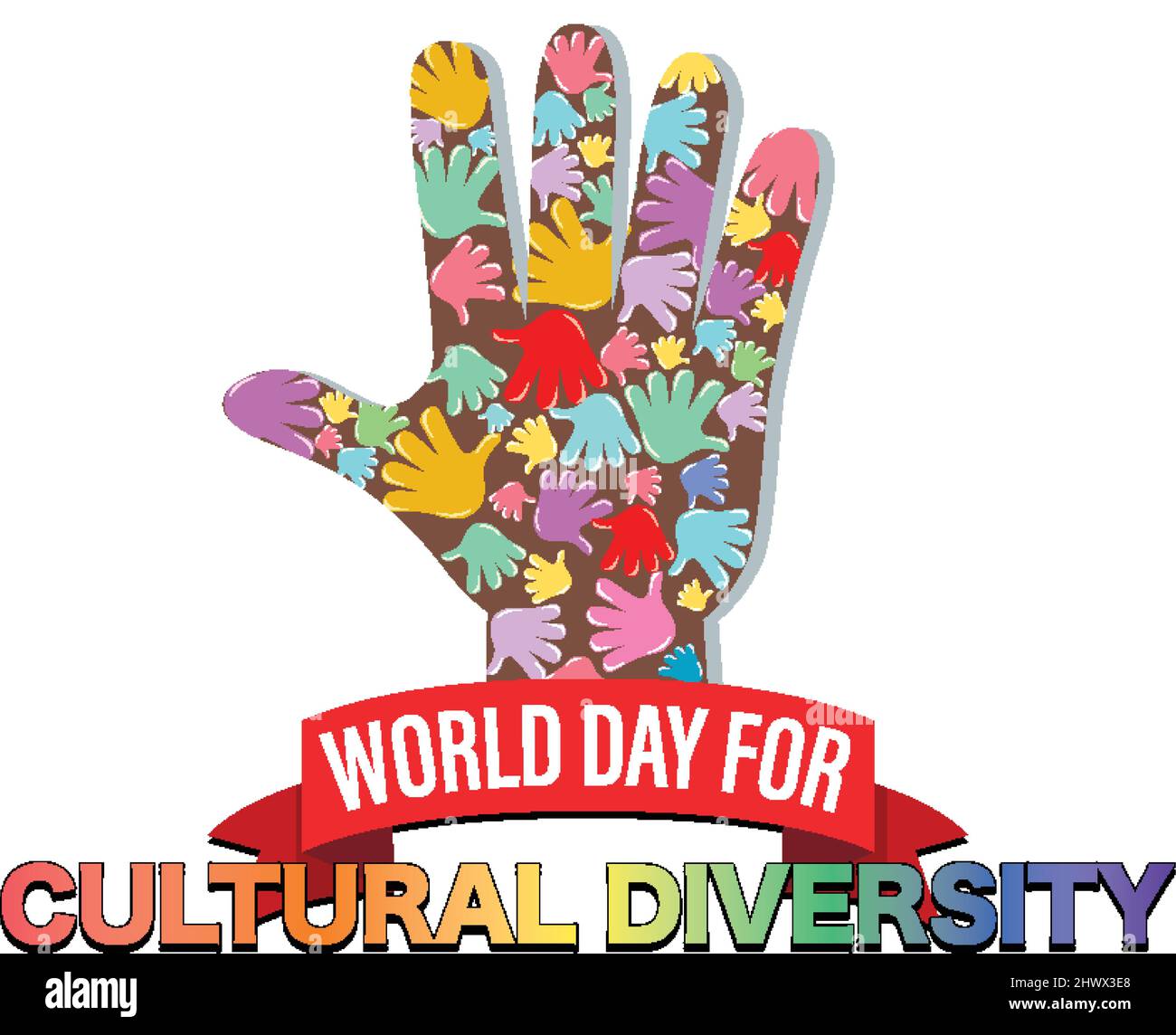 The World Day for Cultural Diversity Banner Design illustration Stock ...